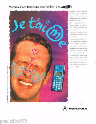 PUBLICITE ADVERTISING 085 1995 MOTOROLA le téléphone mobile FLARE | eBay