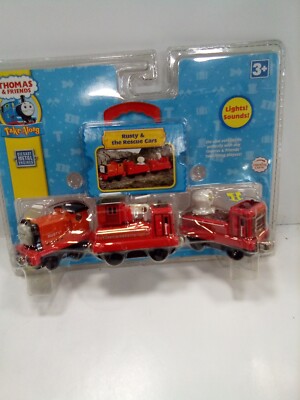 TAKE ALONG THOMAS AND FRIENDS RUSTY & THE RESCUE CARS WITH CARD NEW ...