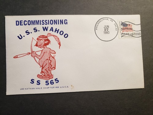 Submarine USS WAHOO SS-565 Naval Cover 1980 DECOMMISSIONED Cachet | eBay