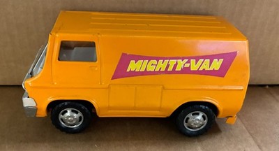 vintage Marx toy mighty-van pressed steel toy trucks orange 1971? made ...