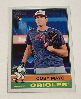 2025 Topps Heritage COBY MAYO Image Variation Rookie Card RC #340 ...