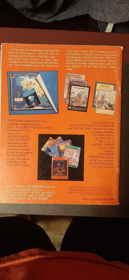 ICE 1984 MERP #2600 Northern Mirkwood The Wood-Elves Realm | eBay