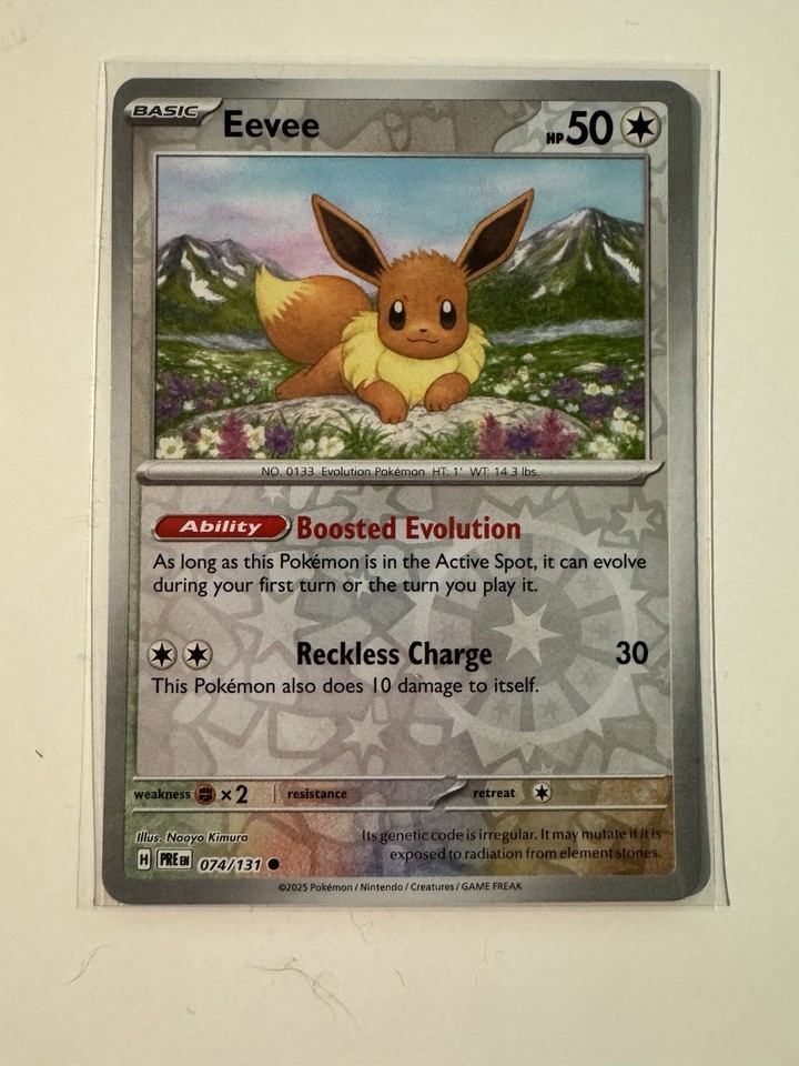 Eevee + Eeveelutions - Pokemon Prismatic Evolutions - Reverse Holo Set ...