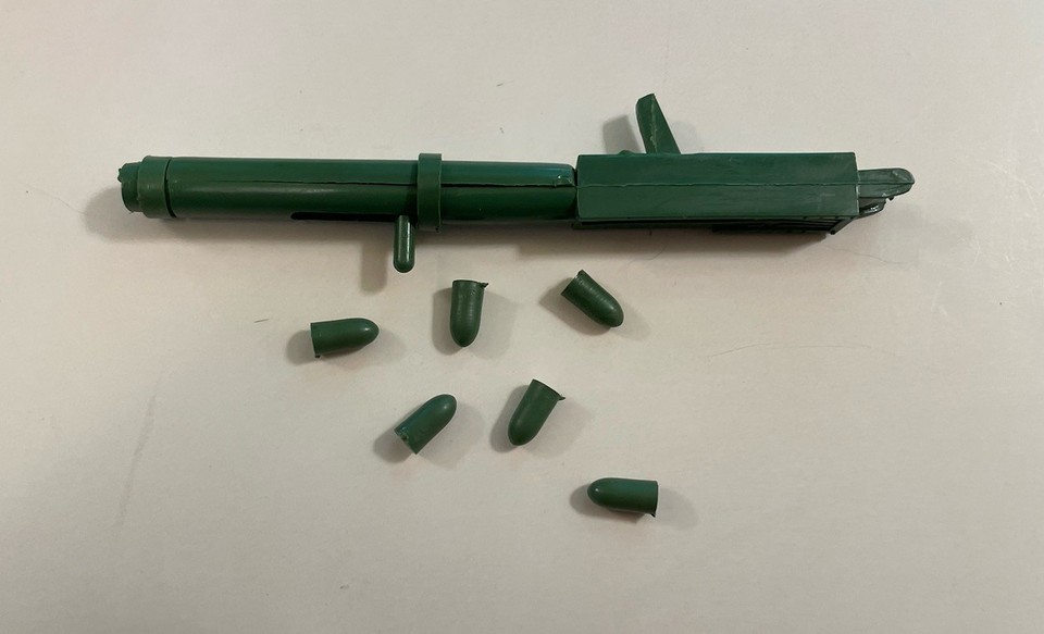 Rare 1960's Payton Toy Soldier Army Machine Gunner W Very Rare Bullets ...