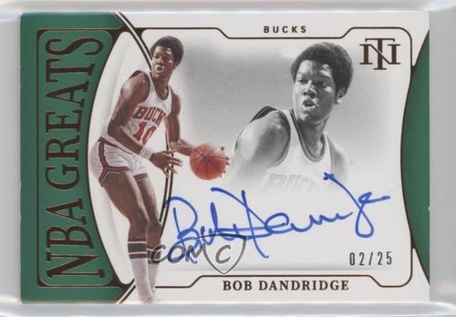 2021 National Treasures NBA Greats Signatures Bronze /25 Bob Dandridge ...