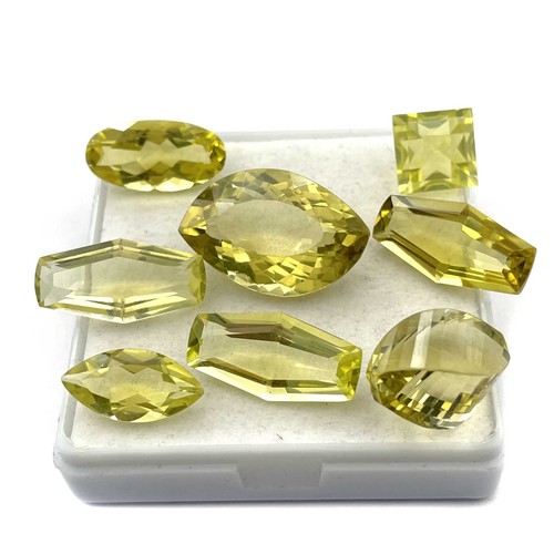 Naturel Citron Quartz Mix Coupe Ample Gemme Lot 14 Pièces 4-15 MM 72 CT ...