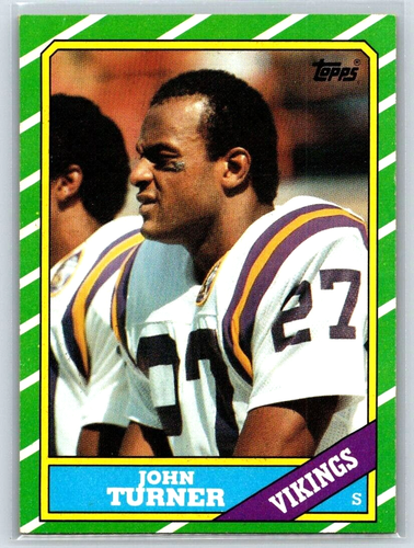 1986 NFL Topps John Turner #301 Minnesota Vikings 86-TFBC | eBay