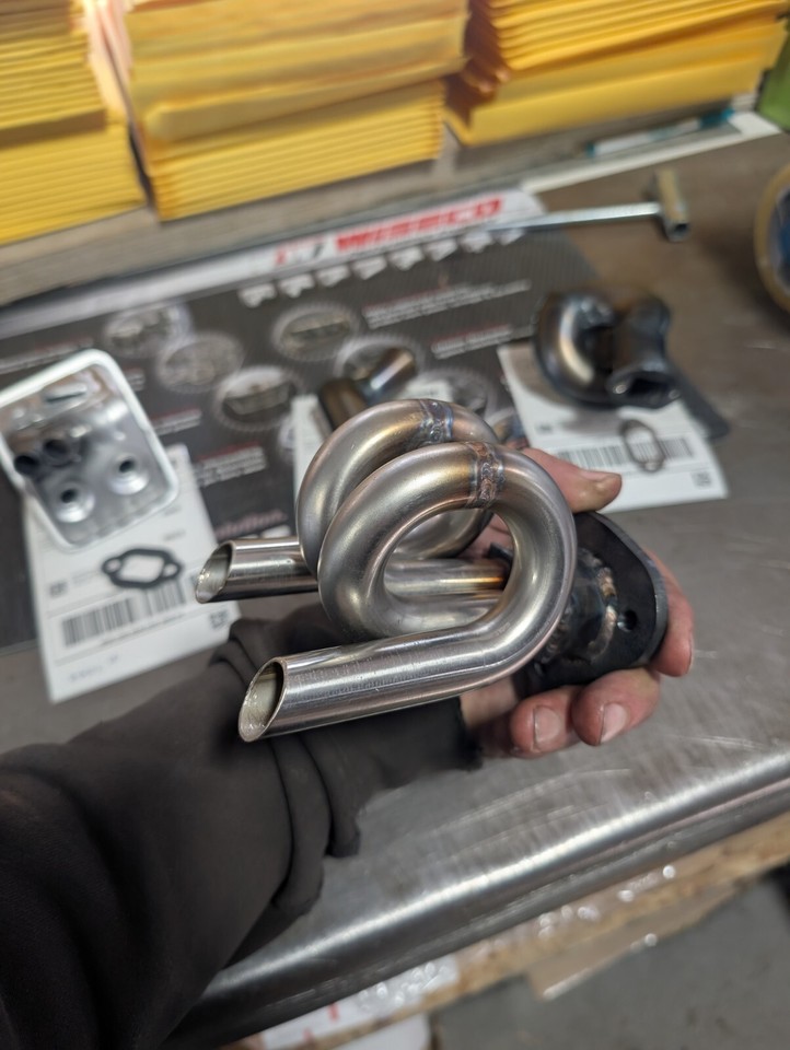 Husqvarna rams horn extreme dual port muffler mod pipe 592XP 592 XP 585 custom | eBay