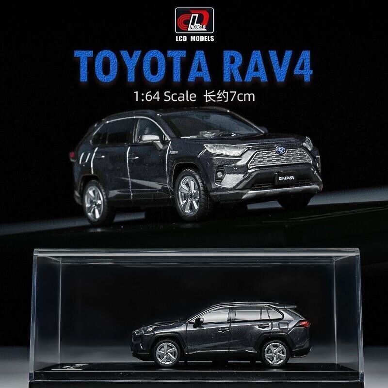 GB LCD 1:64 Grey Toyota RAV4 SUV Sports Model Toy Diecast Metal Car New ...