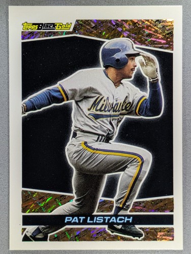 1993 Topps - Black Gold Pat Listach #35 Brewers | eBay