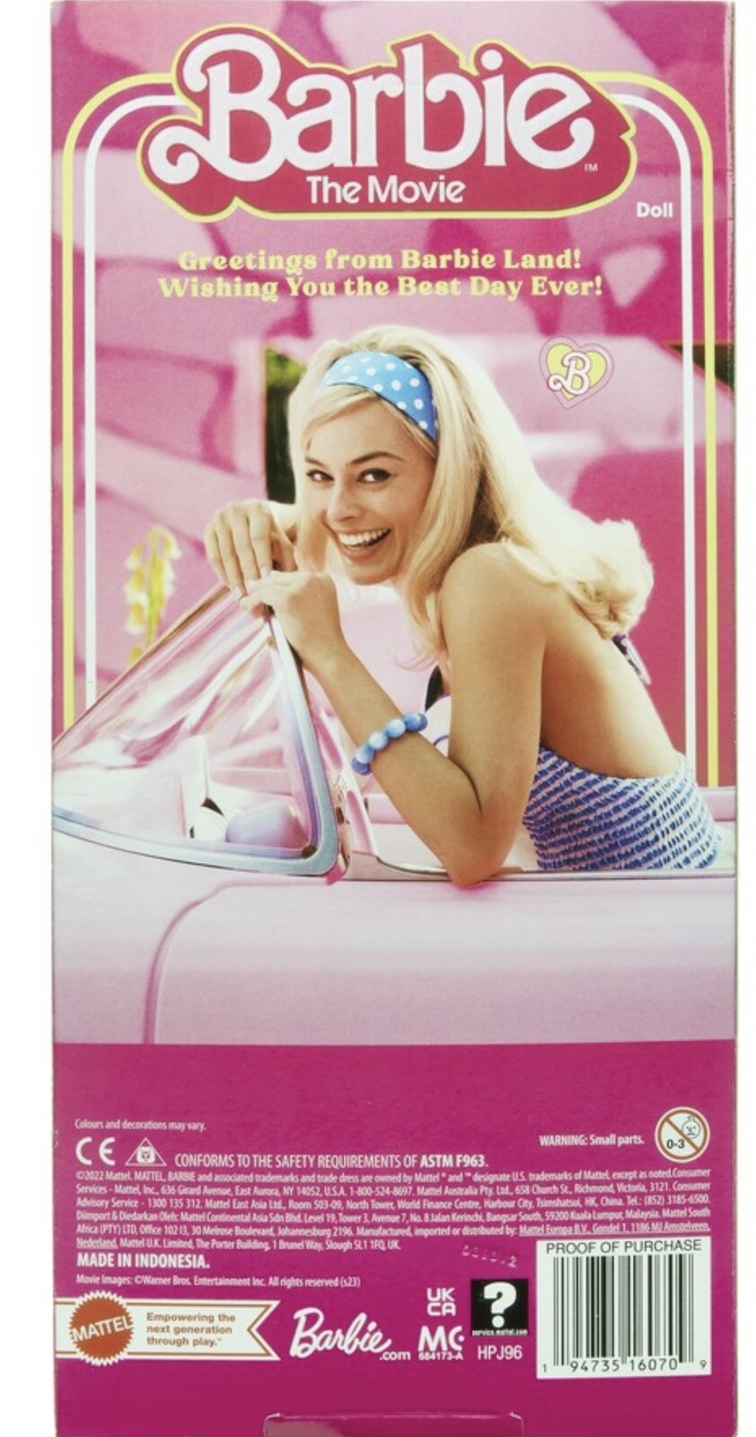 Barbie The Movie Collectible Doll In Pink Gingham Dress HPJ96 STOCK IN ...