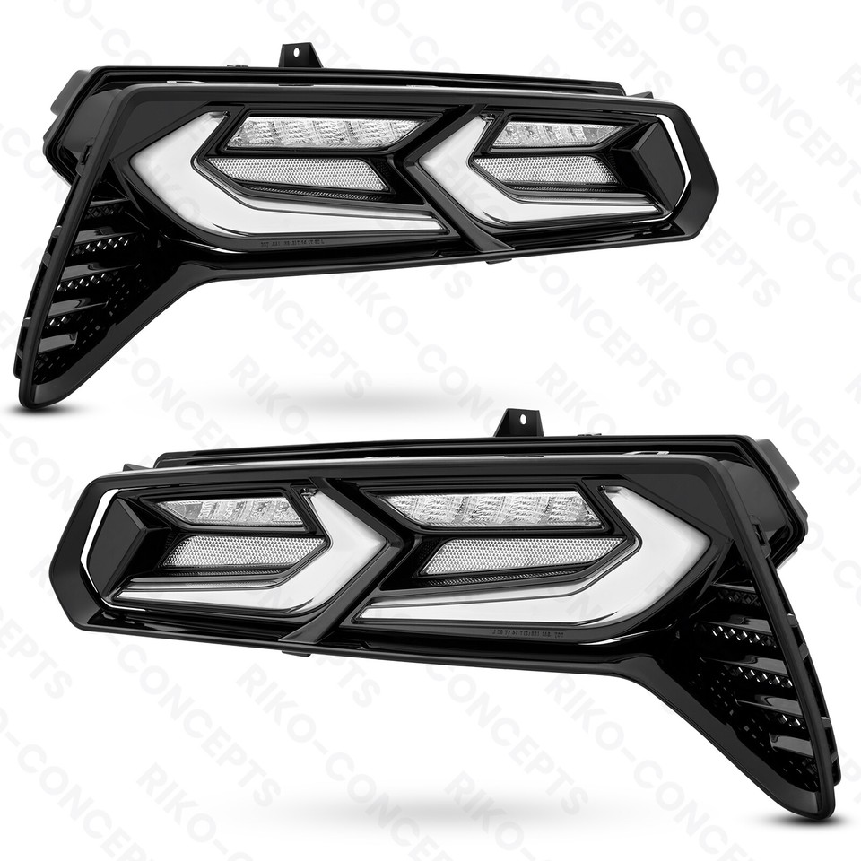 For 2014-2019 Chevy Corvette C7 LED Tail Lights W/ Sequential Turn ...