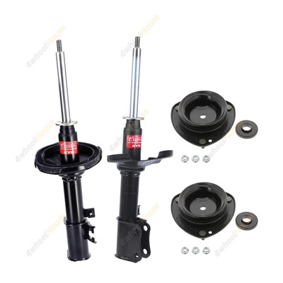 2 x KYB Shock Absorbers Strut Top Mount Kit Front 333313 333312 KSM5487 ...