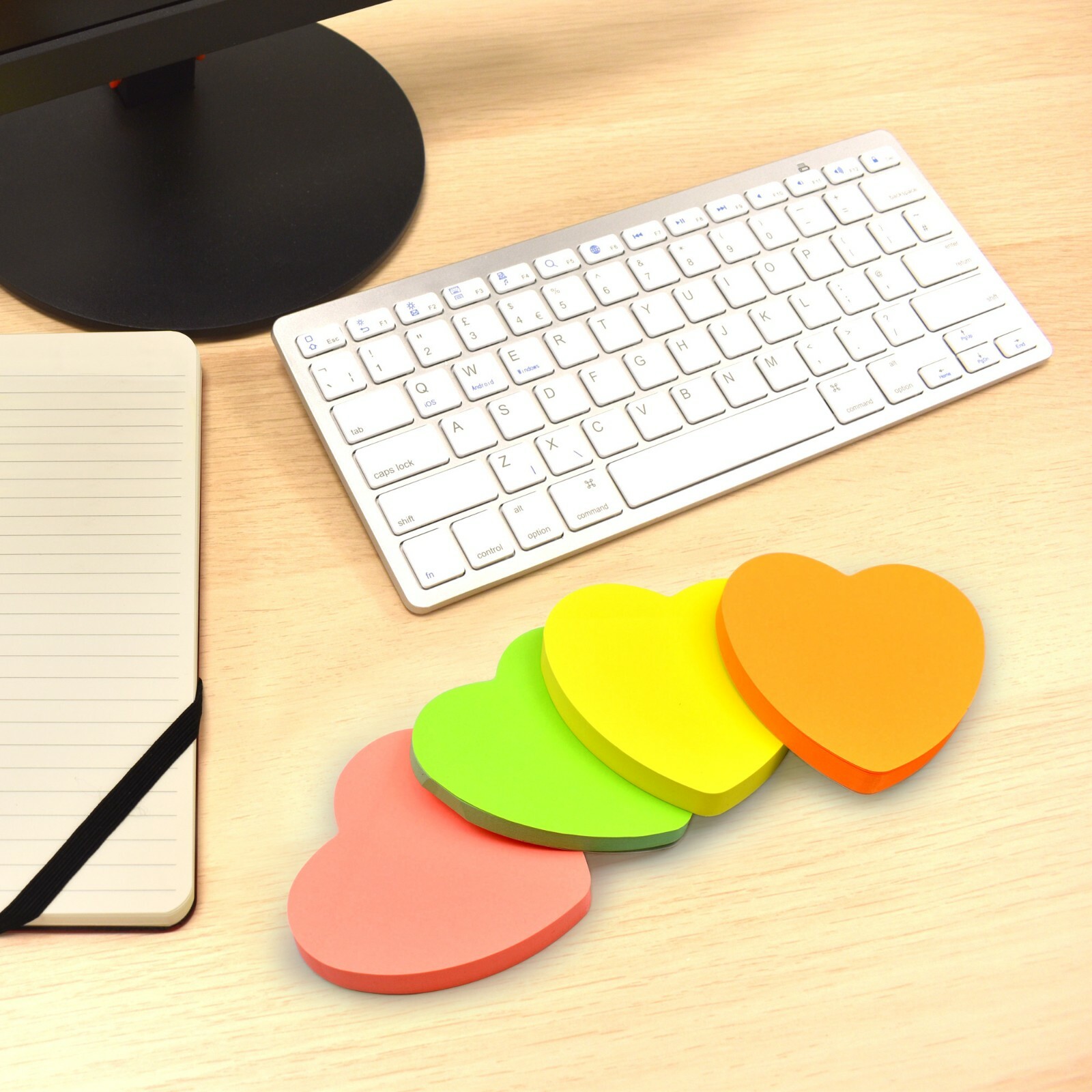 Heart Sticky Notes Remove It Post Notes 76mm x 76mm 3"x3" 12 pads | eBay UK