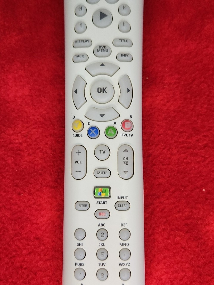 OEM Microsoft Xbox 360 Remote Control X801979-003 for TV/DVD/CD/Media ...