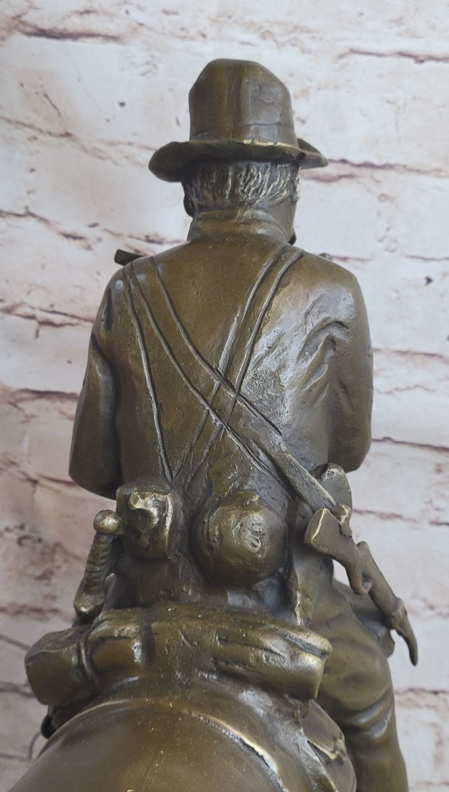 Civil War Union Soldier Cavalry Officer on Horseback Bronze Statue ...