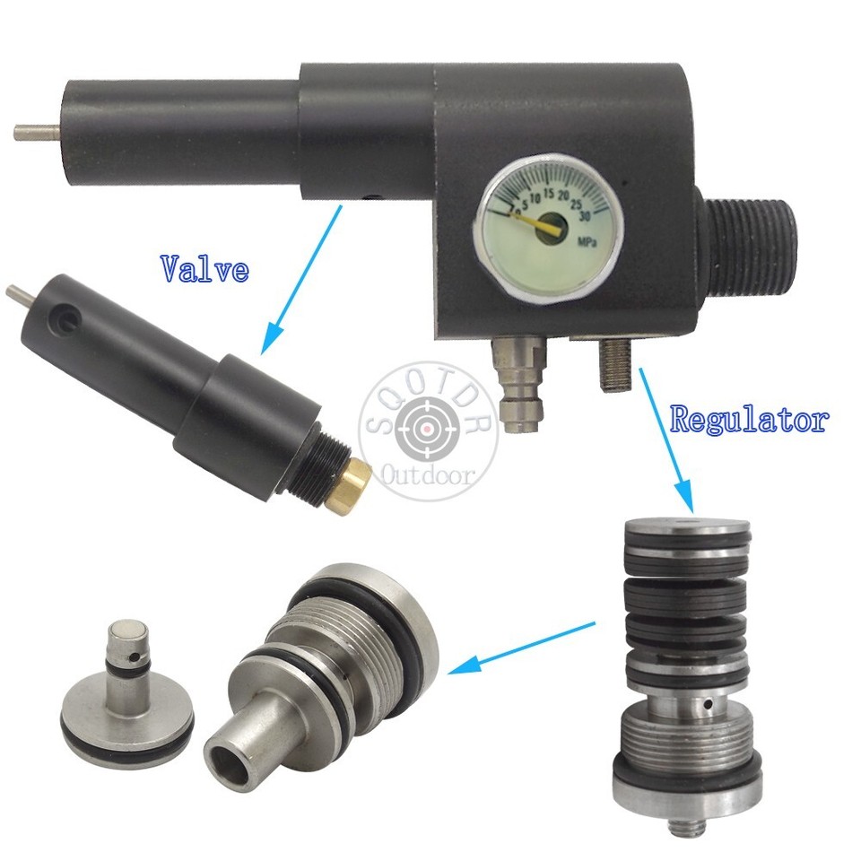 12g CO2 /Pump to PCP Regulated KIT HPA for Crosman /Pistol 1377 2240 ...