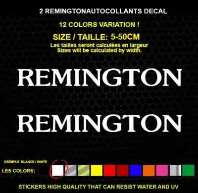 2 REMINGTON sticker Genuine decal sticker WATERPROOF STICKERS | eBay