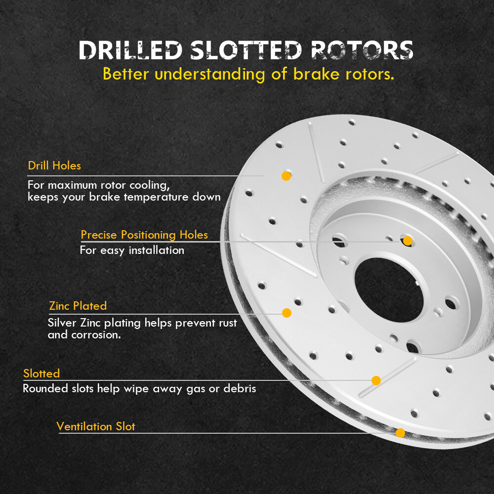 Rear Brake Rotors Set For Buick Enclave Chevy Traverse Gmc Acadia ...