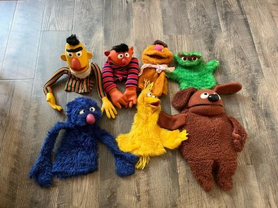 Sesame Street Rowlf Dog Grover Hand Puppet Muppets Fisher Price 1977 ...
