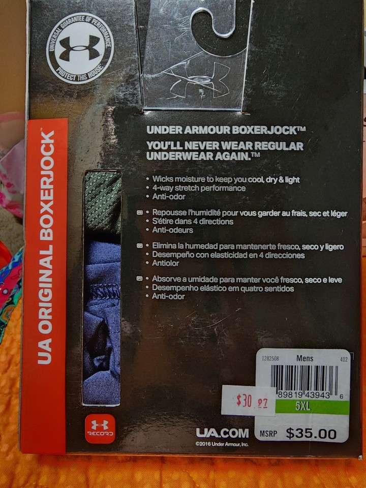 Under Armour Men's boxer jocks Size 5x 2pack | eBay