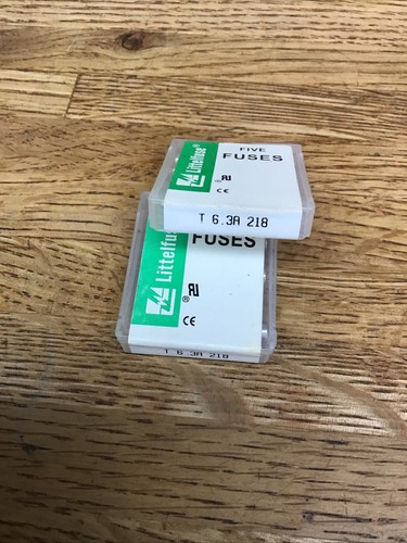 Lot Of 9 - Littelfuse (LF) 6.3A 250V 5x20mm Slow Blow Glass Fuse - 218 ...