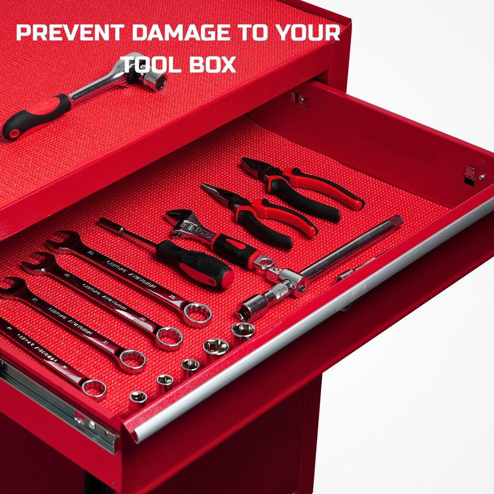 Tool Box Liner 18 inch wide x 24 ft Large, Thick Heavy Duty Toolbox ...