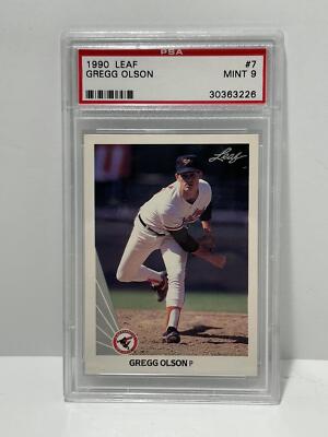 1990 Leaf Gregg Olson #7 Orioles PSA 9 | eBay