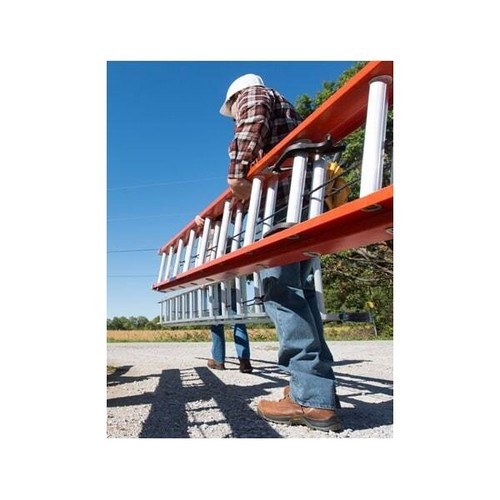 Louisville Fe3216 16 Ft Fiberglass Extension Ladder, 300 Lb Load ...