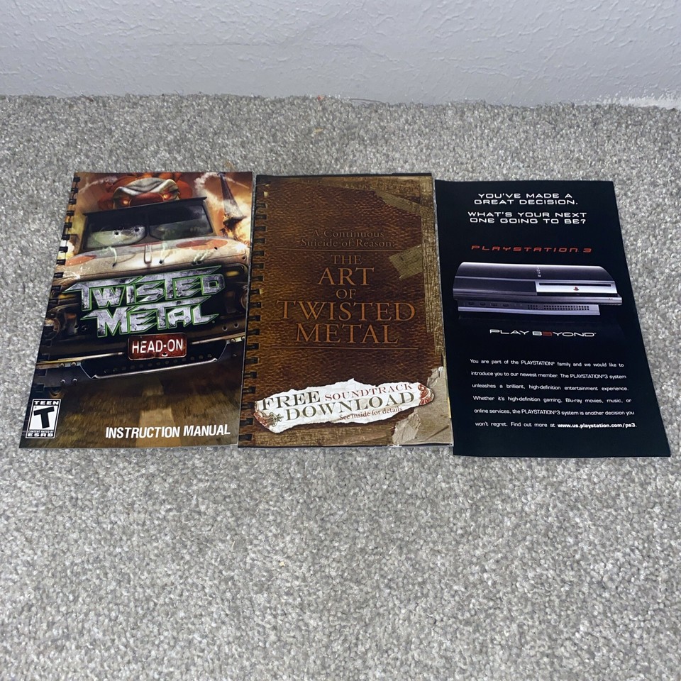 Sony PlayStation PS2 Twisted Metal: Head-On Extra Twisted Edition ...