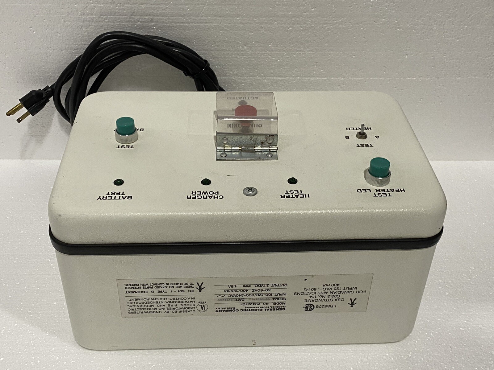 GE Model 46-294231G1 Magnet Run Down Unit Box MRI Signa | eBay
