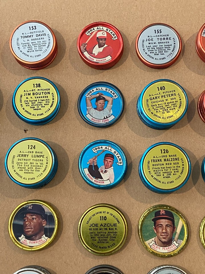 Complete Your 1964 TOPPS BASEBALL COIN SET Pick 40 Points Worth LOT | eBay