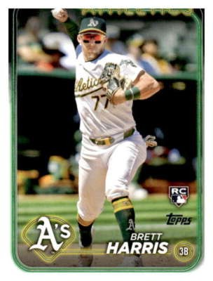 BRETT HARRIS RC 2024 Topps Update #US199 ROOKIE MLB Athletics ID:116867 ...