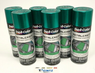Duplicolor MC203-6 PACK MetalCast GREEN Anodized Heat Resistant Coat ...