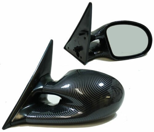 MANUAL CARBON FIBRE FINISH MIRRORS FOR BMW E46 COUPE & CONVERTIBLE M3 ...