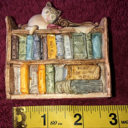 Peter Fagan colour box cats Cat On A Bookcase Circa 1980s | eBay