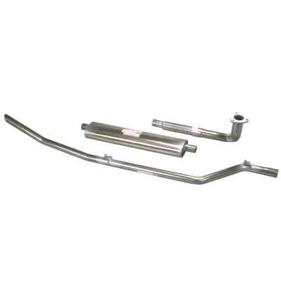 New Complete Exhaust System Polished Stainless Muffler Austin Healey ...