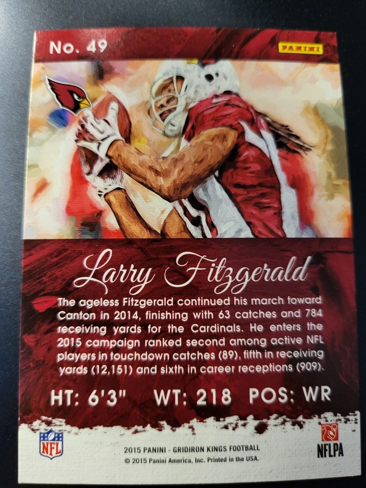 2015 Gridiron Kings Larry Fitzgerald card #49 | eBay