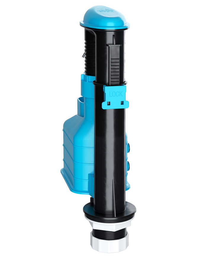 Rapid 3 Part Toilet Syphon - Lever Flush Type ADJUSTABLE HEIGHT 7.5" to ...