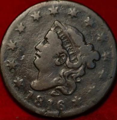 1816 Philadelphia Mint Copper Coronet Head Large Cent | eBay