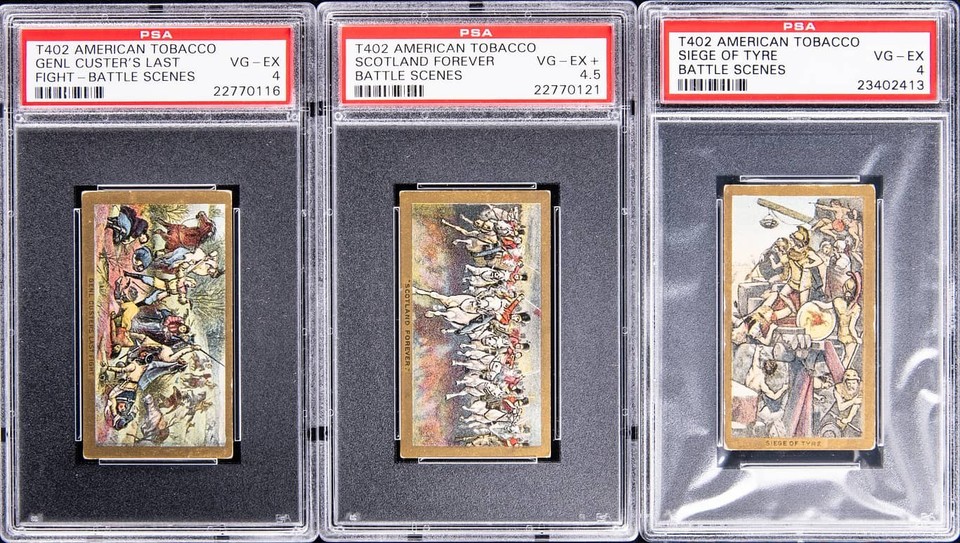 1902 T402 American Tobacco Co. Battle Scenes PSA Complete Set (25) | eBay