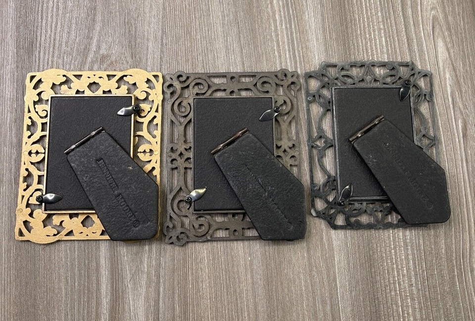 3x Jennifer Moore Frames The Victorian Metal Collection Pewter and Gold ...