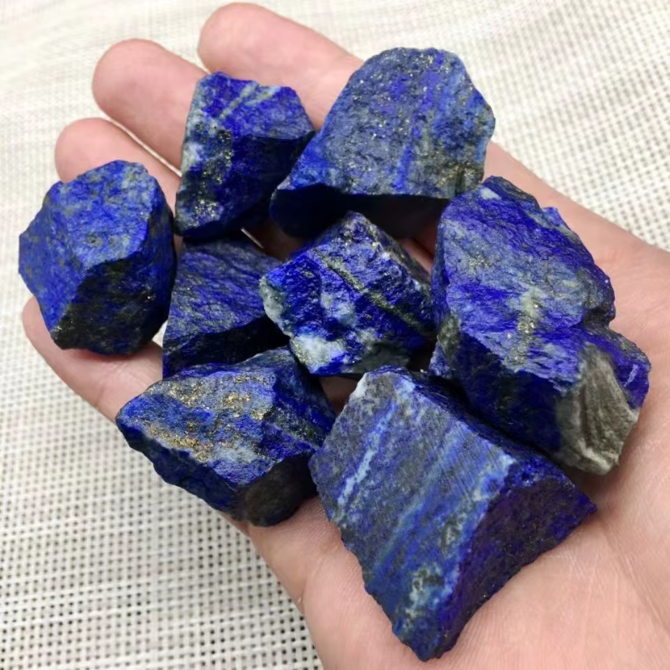 Natural Lapis Lazuli Rough Ore, Quartz Crystal Energy Raw Stone ...