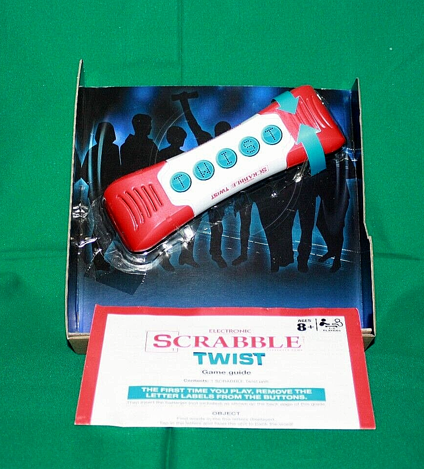 Hasbro B2140 Electronic Scrabble Twist Handheld Crossword Puzzle Game ...