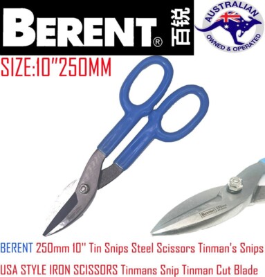 250mm 10'' Tin Snips Steel Scissors Tinman's Snips Tinmans Snip Tinman ...