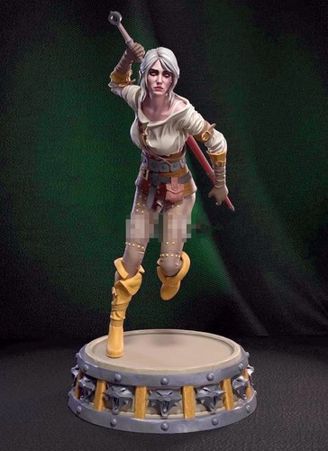 1/18 resin figure model kit Wizardry 3 female protagonist Unassembled ...