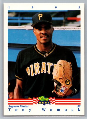 Tony Womack 1992 Classic Best BASEBALL #385 Augusta Pirates | eBay