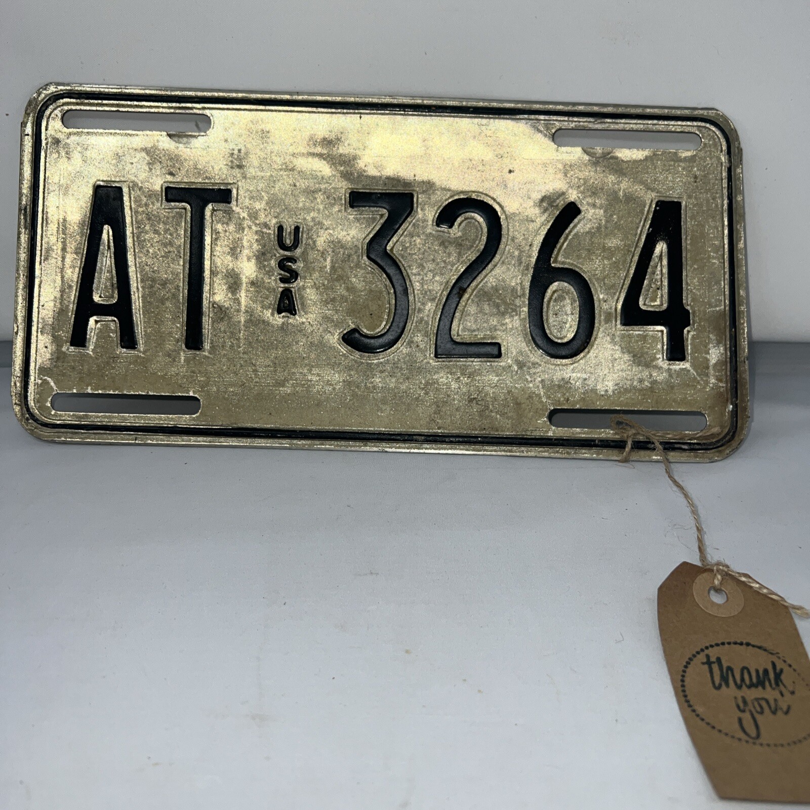 VINTAGE 1980S US MILITARY GERMANY LICENSE PLATE SET AT 3264 USA ...