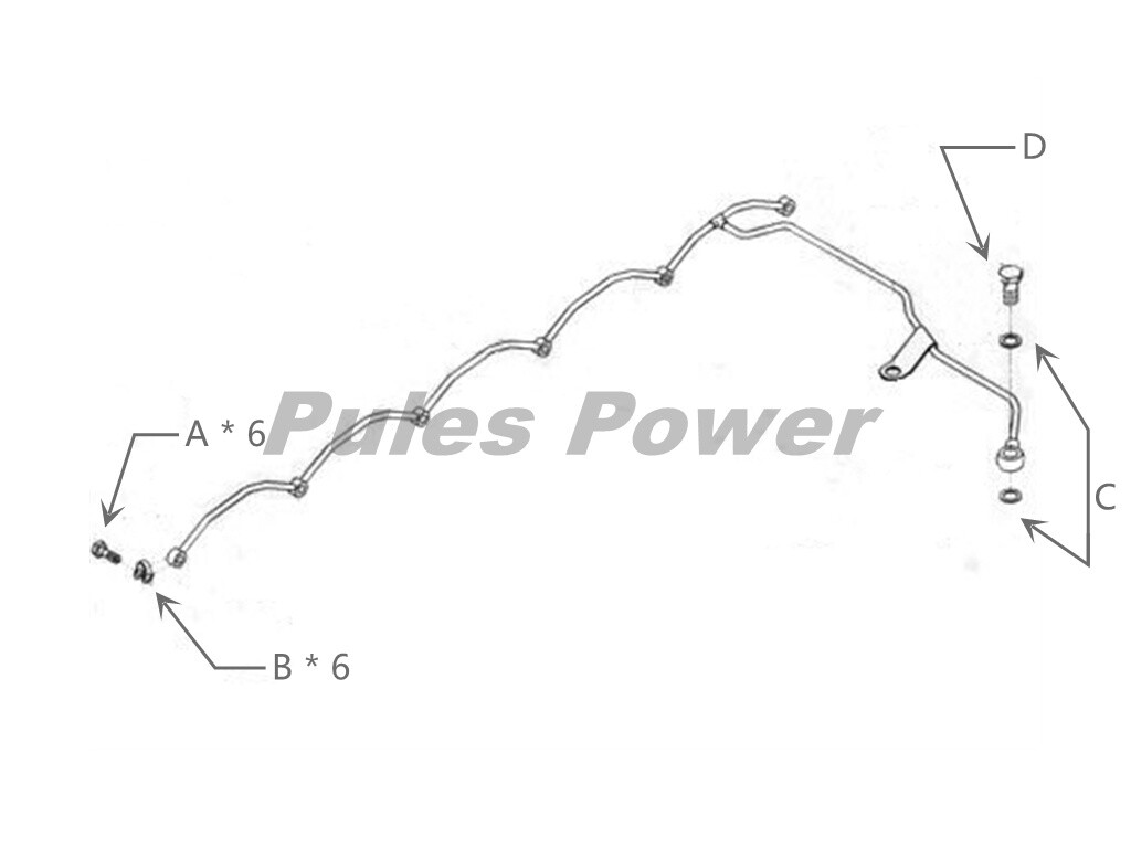 4942278 Fuel Return line Banjo Bolt Seal kit for Dodge RAM Cummins 89 ...