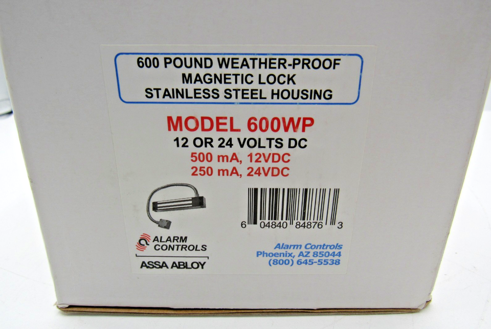 ASSA ABLOY Alarm Controls 600WP Weather Resistant Magnetic Gate Lock | eBay